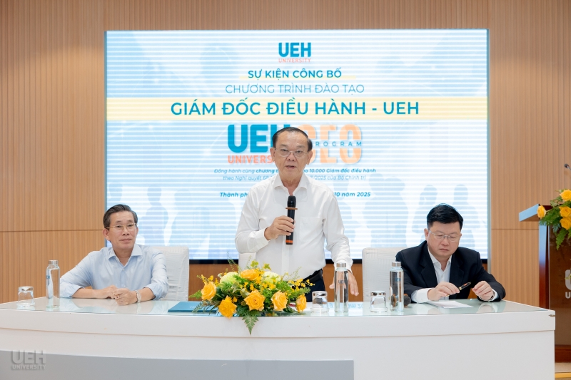 UEH ra mắt Chương trình Giám đốc điều hành - UEH (UEH CEO PROGRAM)