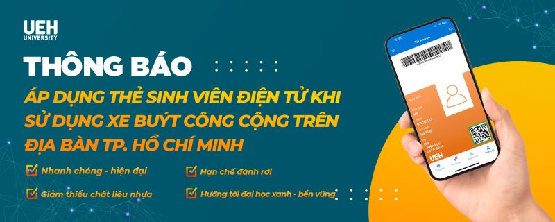 Áp dụng thẻ sinh viên điện tử UEH Student khi sử dụng xe buýt công cộng ...